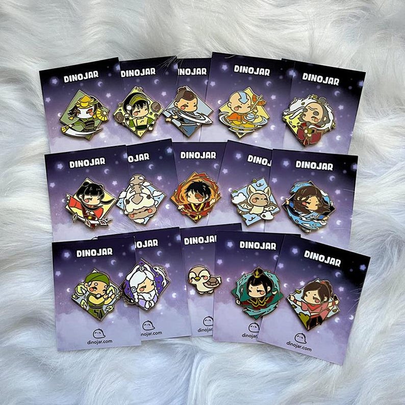 ATLA Enamel Pin | Avatar Airbender Elemental Bender | Appa Ang Zuko ...