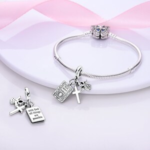 Holy Bible Guardian Angel Cross Faith Jesus Charm Pandora Bracelet Fit ...
