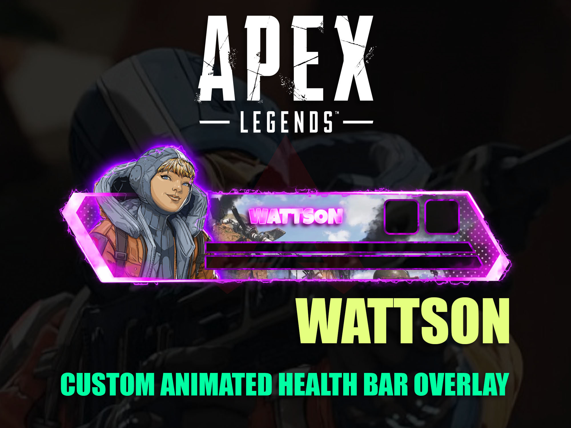 Apex Legends Wattson Animated Health Bar Overlay (digital Download) - Etsy