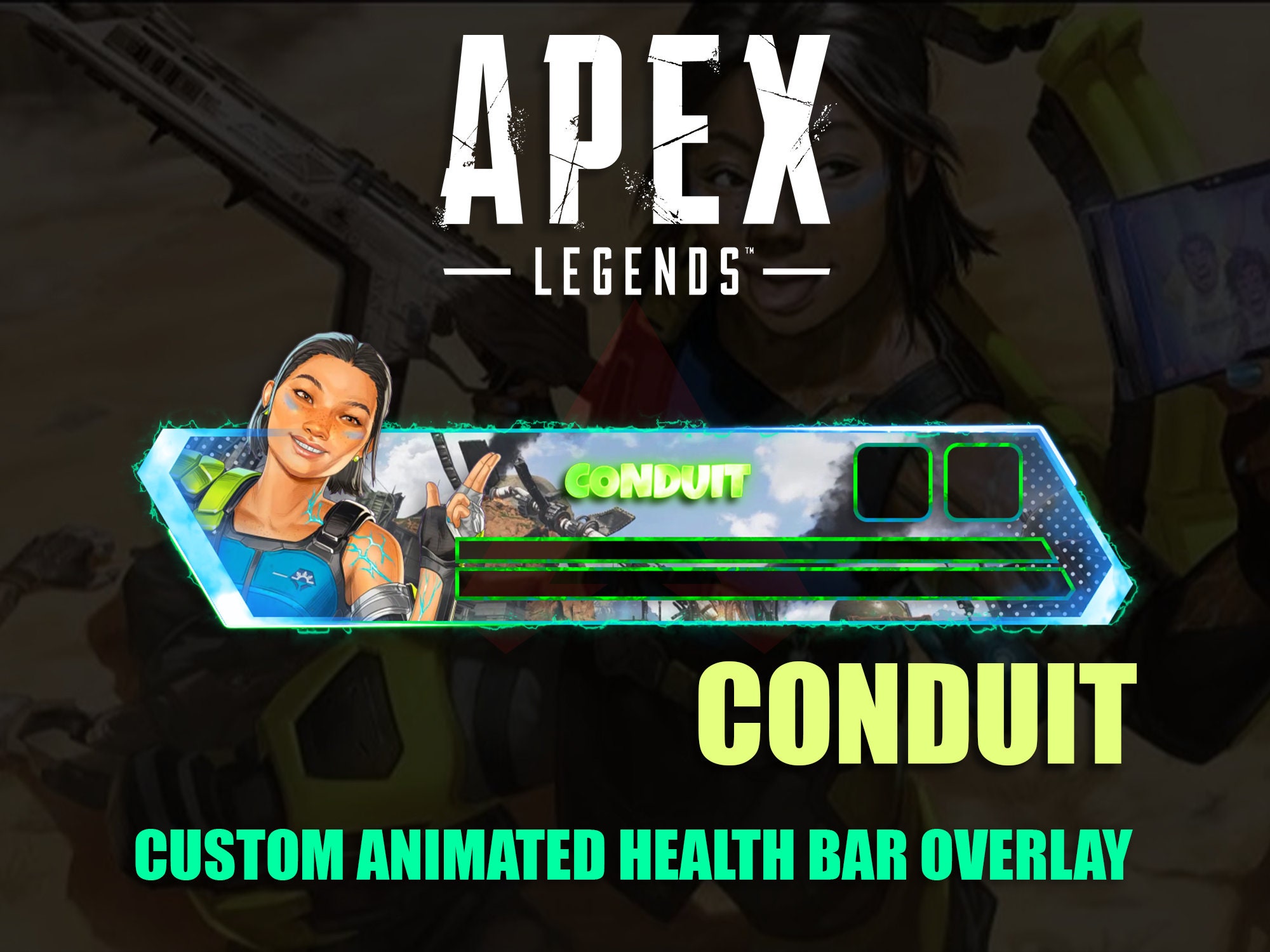Apex Legends Conduit Custom Animated Health Bar Overlay for Twitch ...