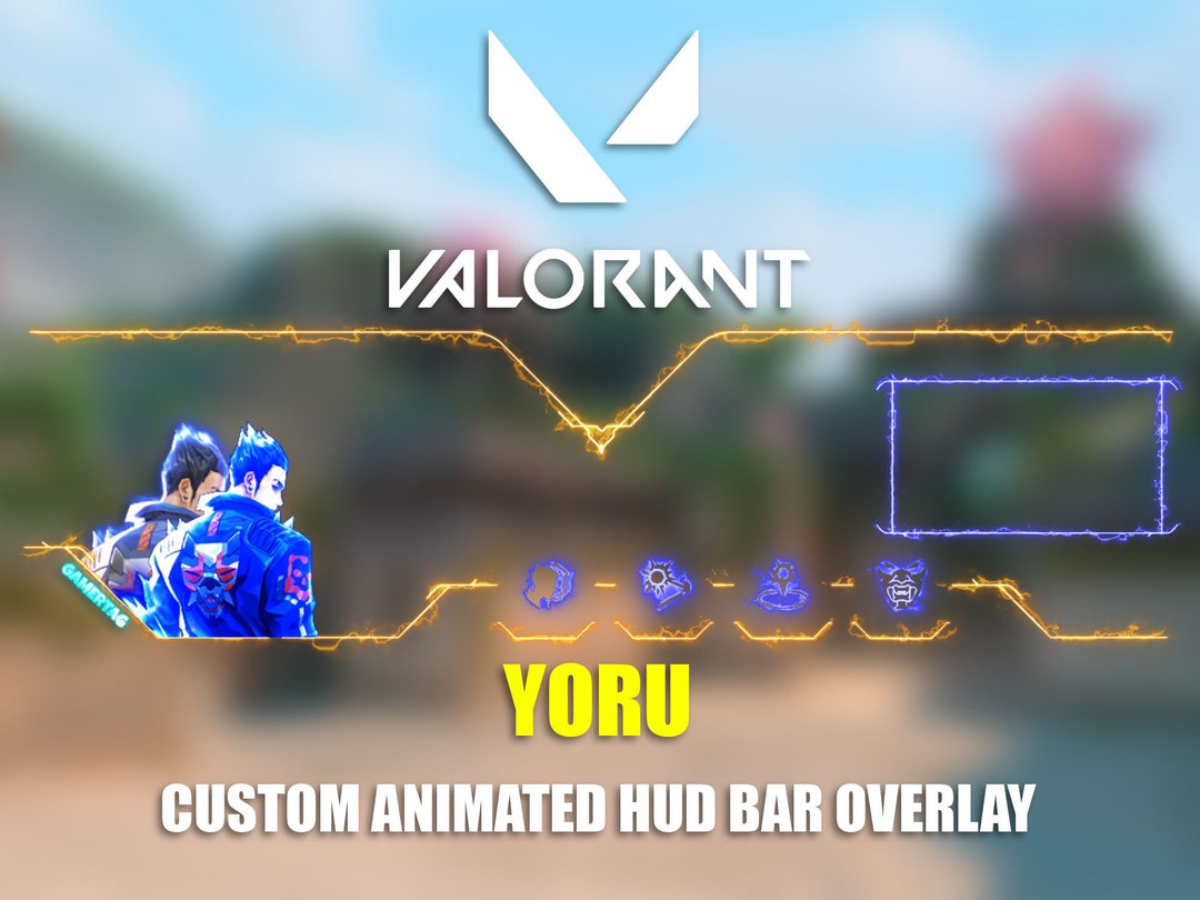 Valorant Agent Yoru Custom Animated Hud Bar Overlay for - Etsy