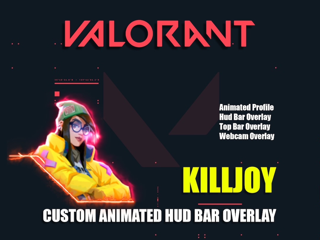 Valorant Agent Killjoy Custom Animated Hud Bar Overlay for - Etsy