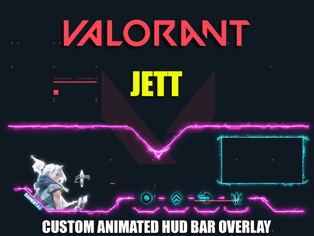 Valorant Jett Animated Stream Hud Bar Overlay (digital Download) - Etsy