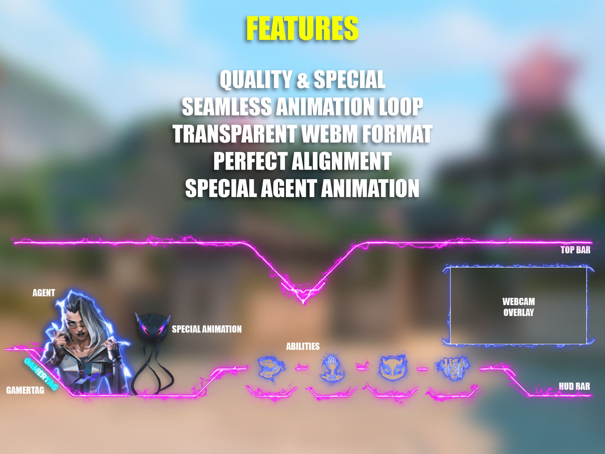 Valorant Agent Fade Custom Animated Hud Bar Overlay for - Etsy