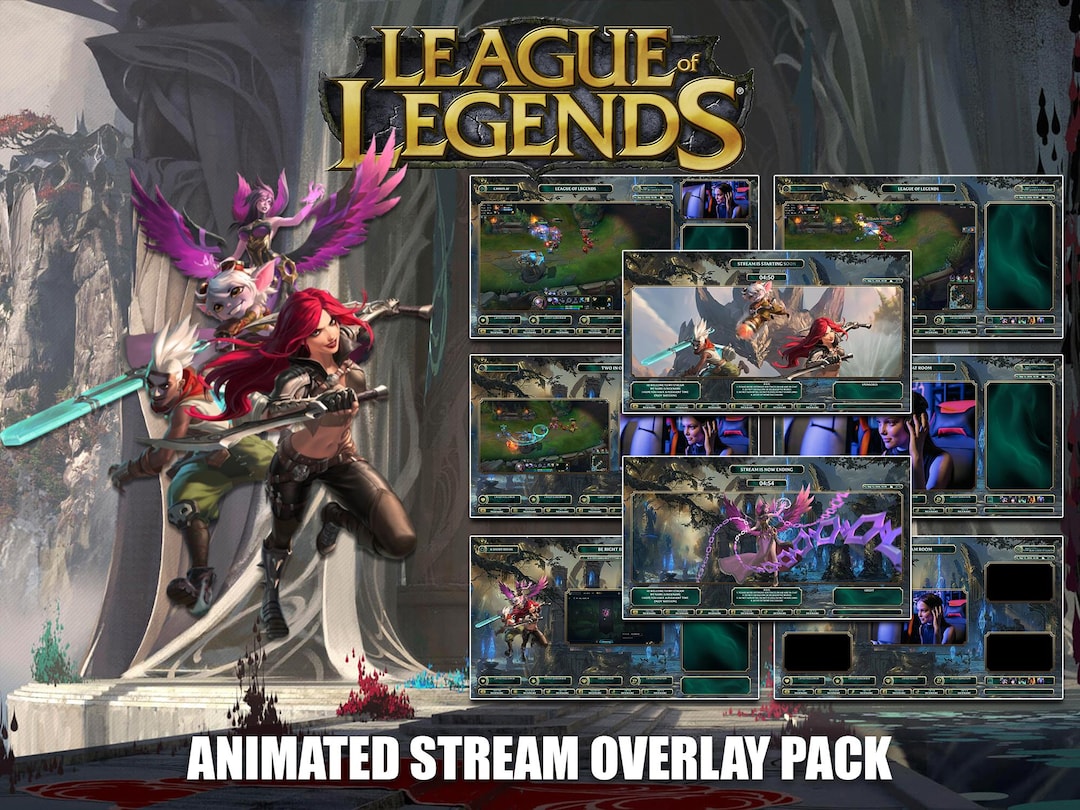 League of Legends Animated Stream Overlay: UI Style (digital Download ...
