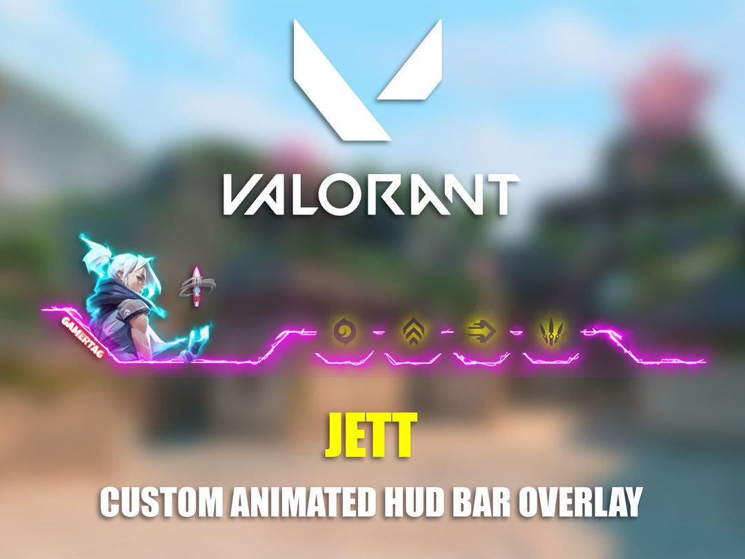 Valorant Agent Jett Custom Animated Hud Bar Overlay for - Etsy UK