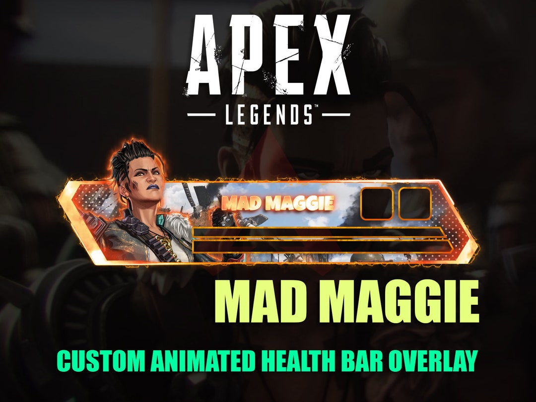 Apex Legends Mad Maggie Animated Health Bar Overlay (digital Download ...