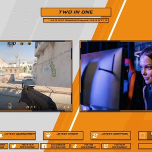 Counter-strike Animated Stream Overlay: Twitch, Youtube, Kick (digital ...