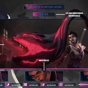 Valorant Agent Fade Animated Stream Overlay for OBS. Twitch, Youtube ...