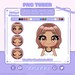 Female Short Hair Light Brown Hair Brown Eyes Chibi Model for Twitch ...