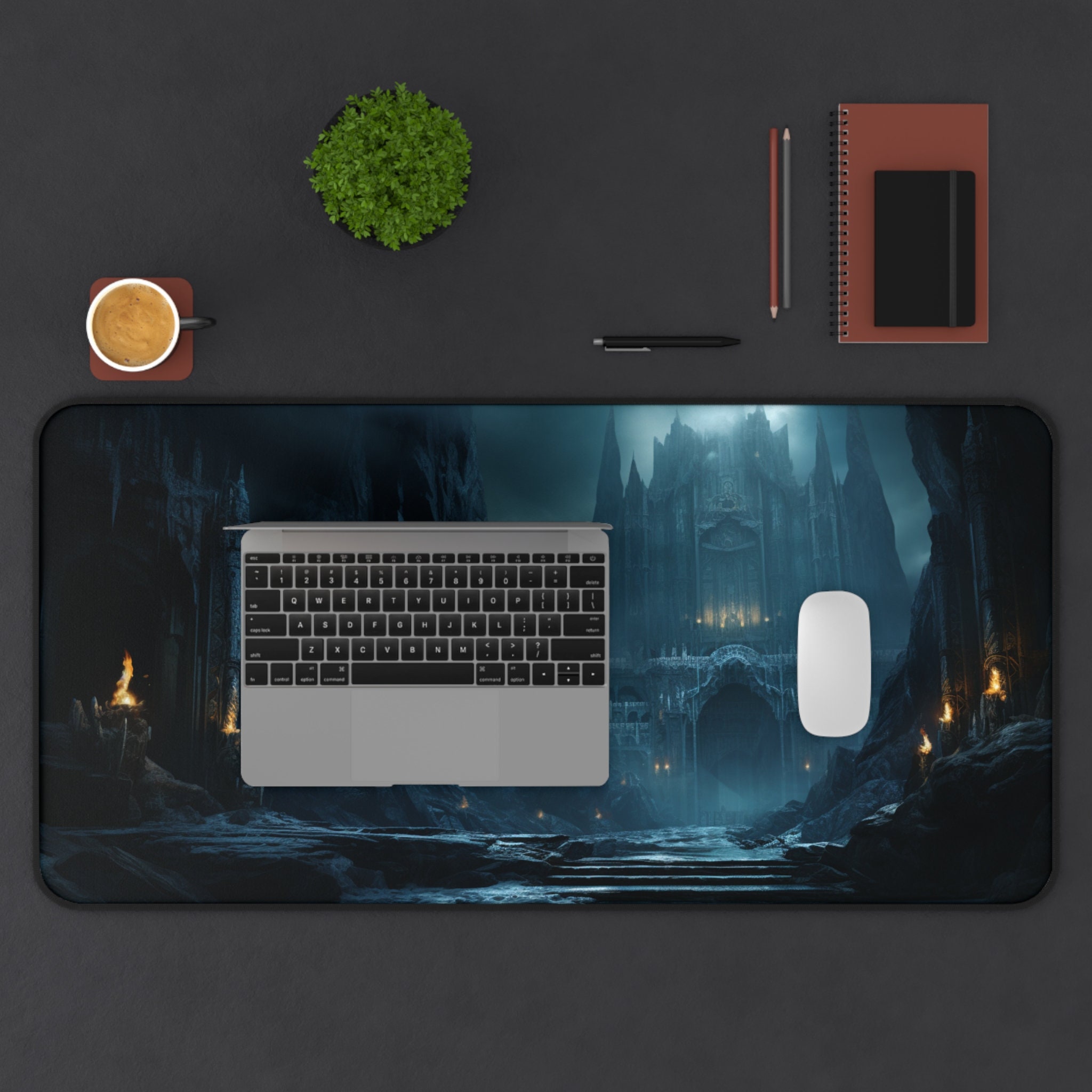 Mines of Moria Imagined Desk Mat, Underground Dwarf Kingdom Pad ...