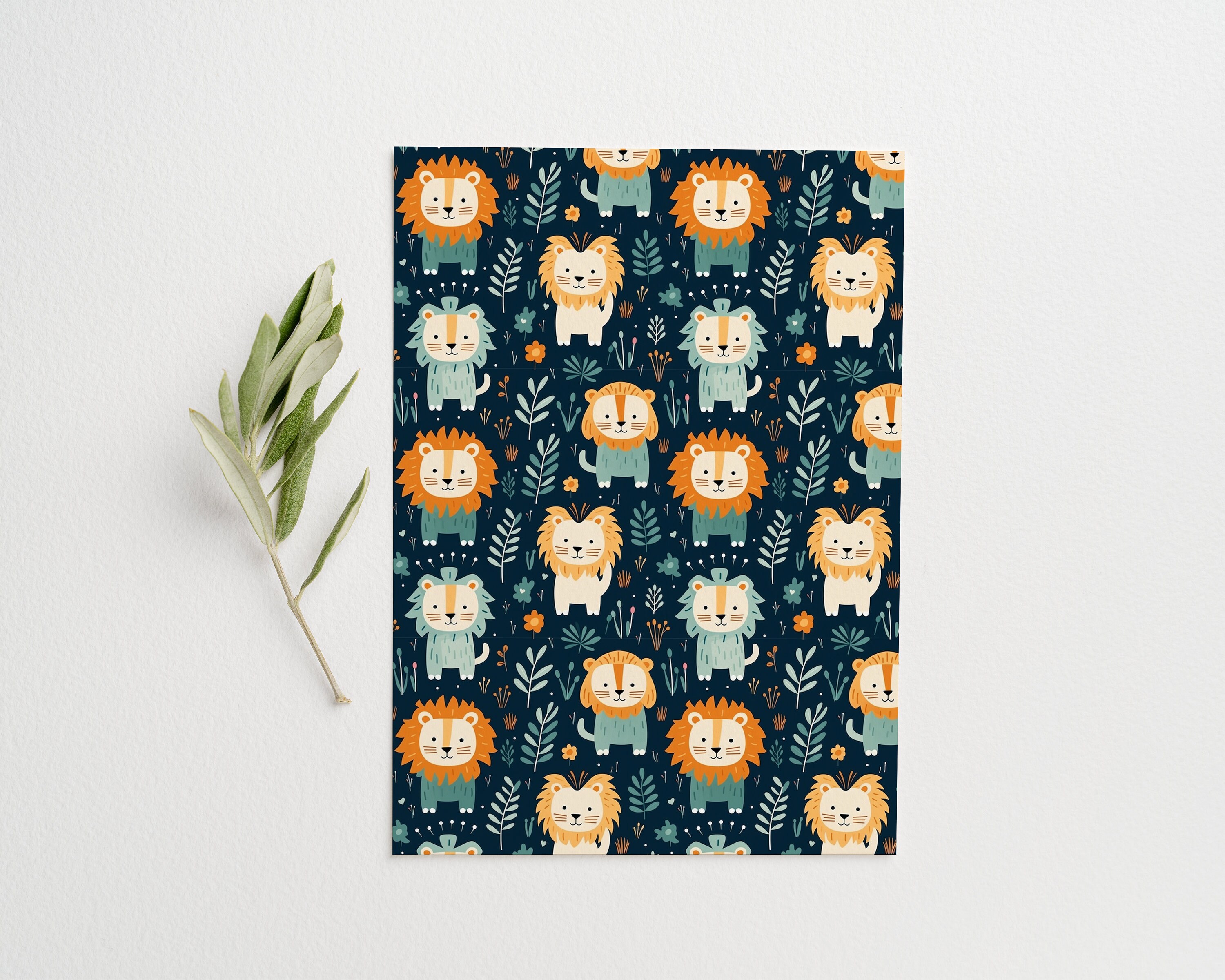 10 Digital Papers, Cute Baby Animals, Kids Pattern, Scrapbook Paper ...