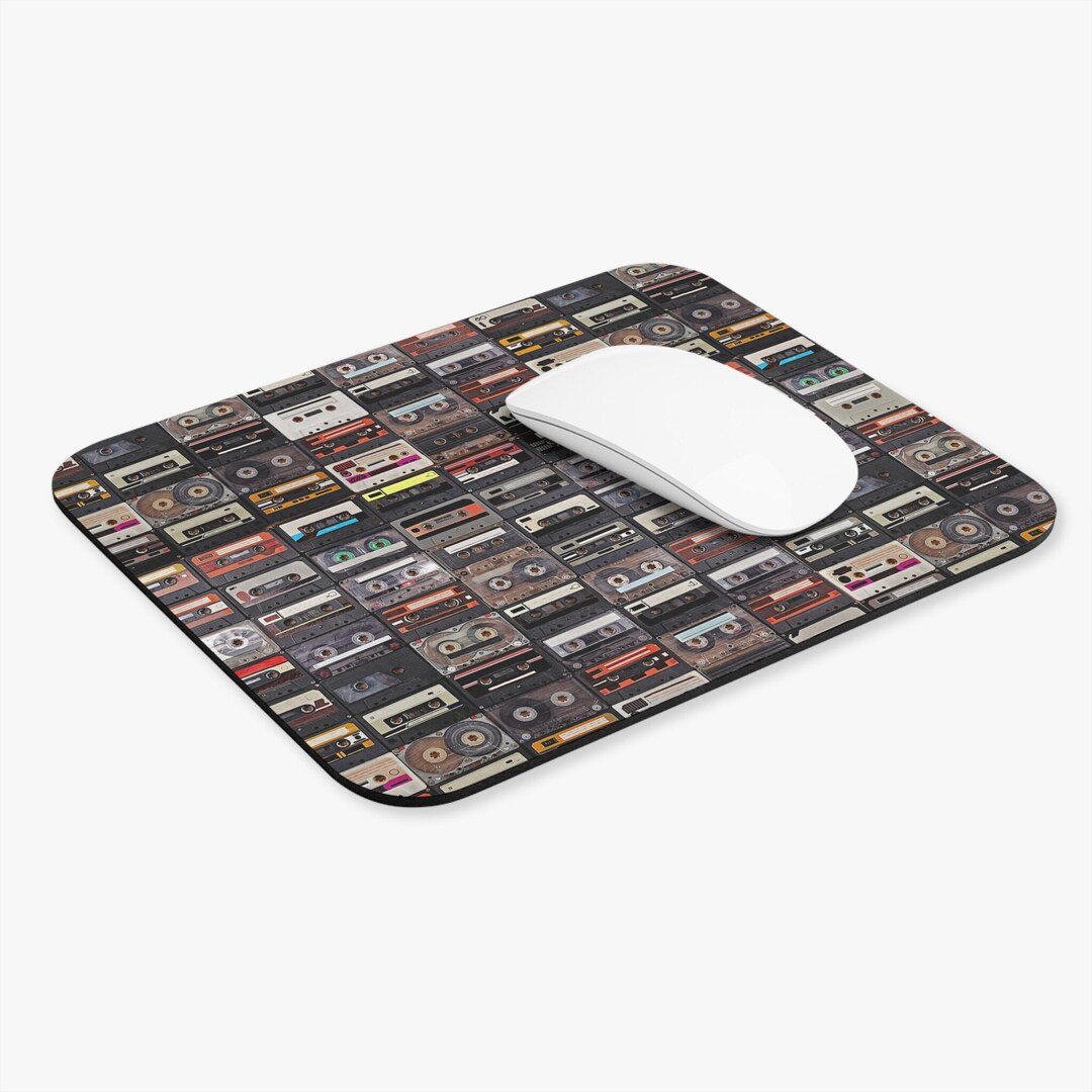 Cassette Tapes Mouse Mat, Retro Mouse Pad, 90s Audio Cassette ...