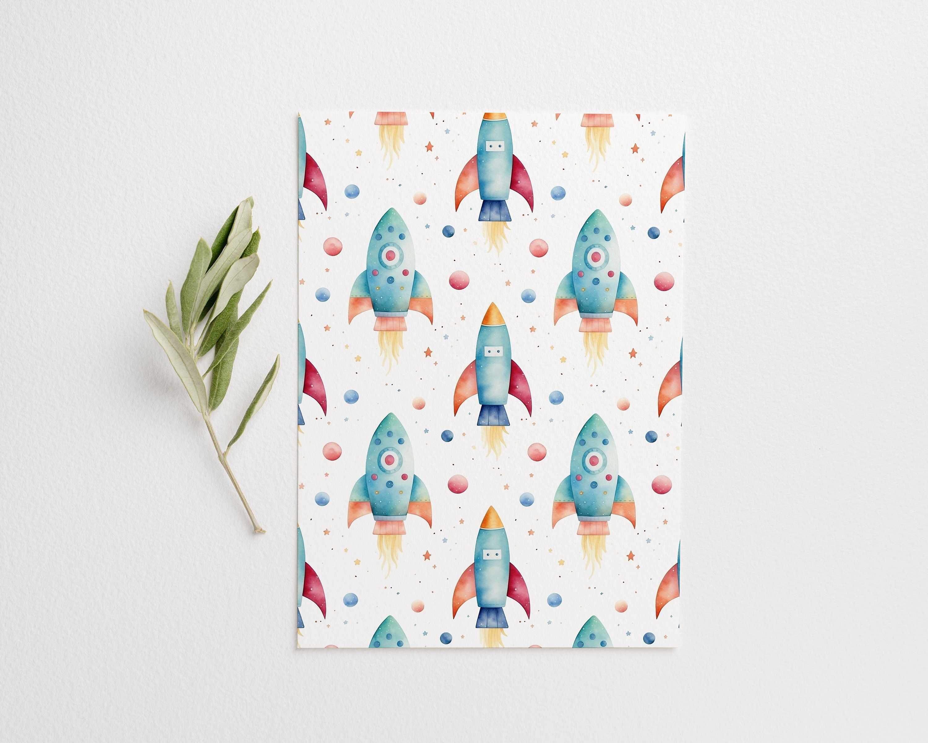 5 Digital Papers, Vehicle Patterns for Boys, Illustrated Kids Patterns ...