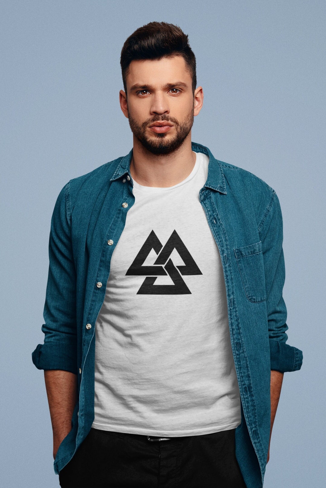 Valknut T-shirt, Vikings Shirt, Viking Warrior Tee, Norse God, Celtic ...