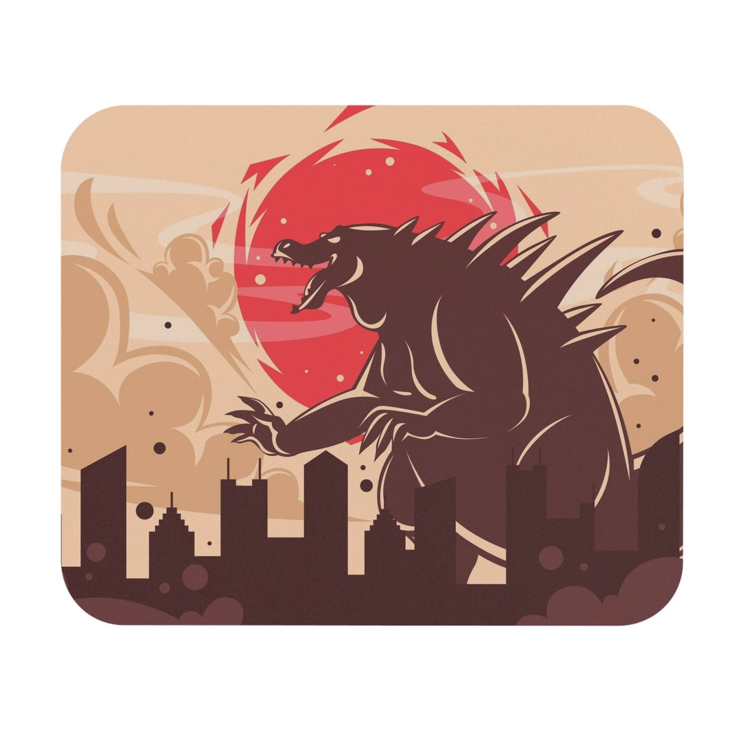 Godzilla Mouse Mat, Reptile Lizard Monster Mouse Pad, Kaiju, Japanese ...