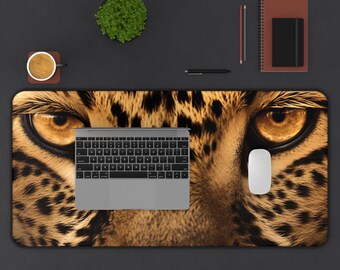 Snow Leopard Desk Mat - Etsy
