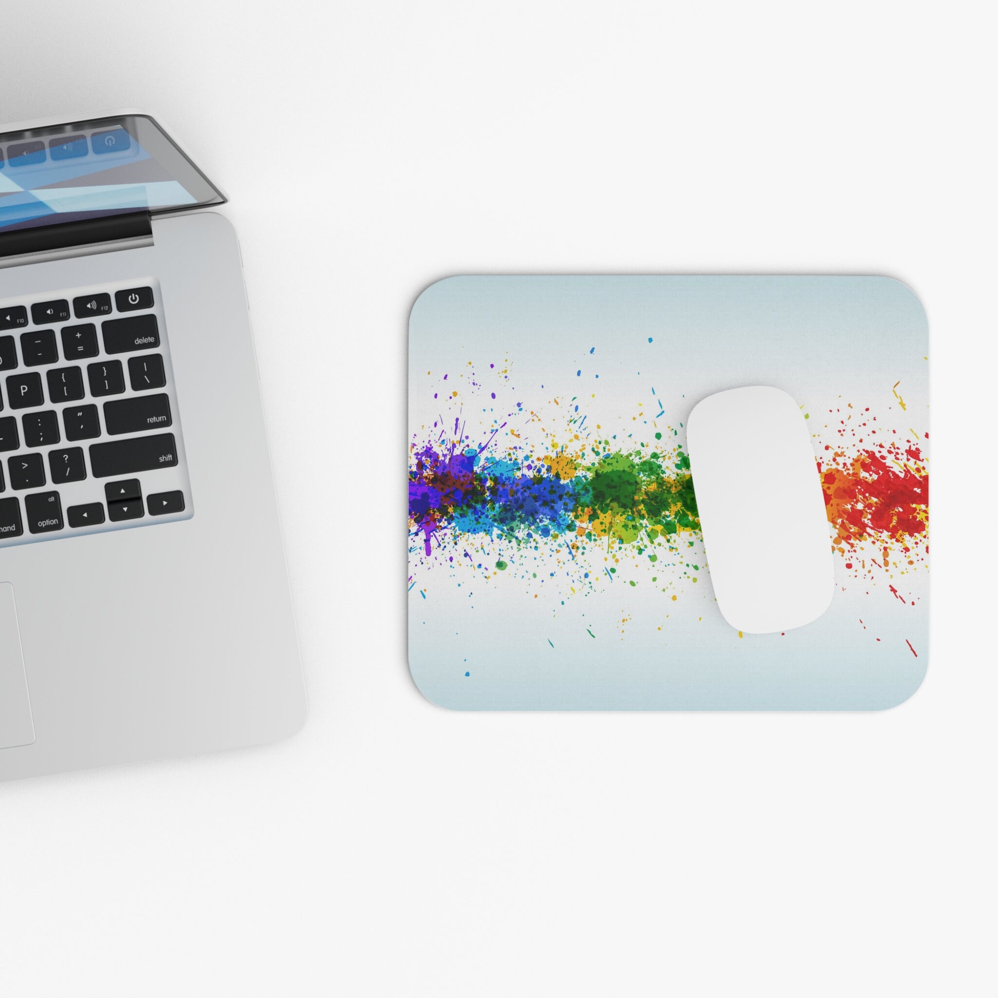 Color Paint Splash Mouse Pad - Etsy