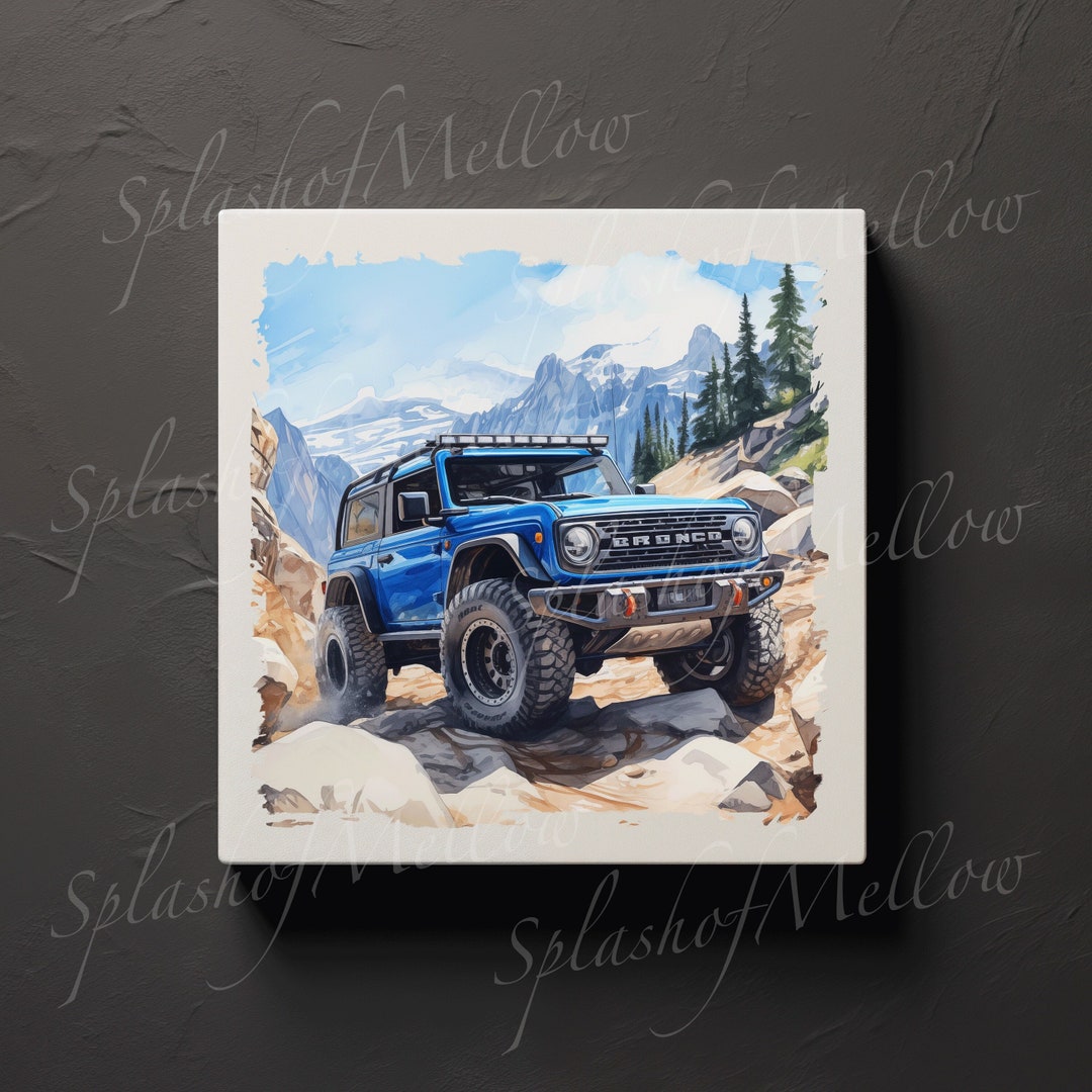 Bronco Digital Prints - Set of 2 - Mountain-climbing Bronco ...