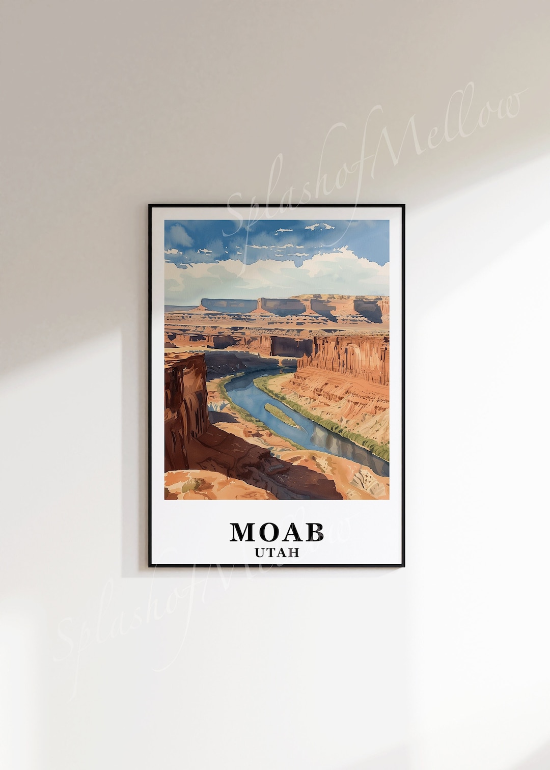 Moab Utah Digital Poster - Off-road Trails Digital Posters - Digital ...