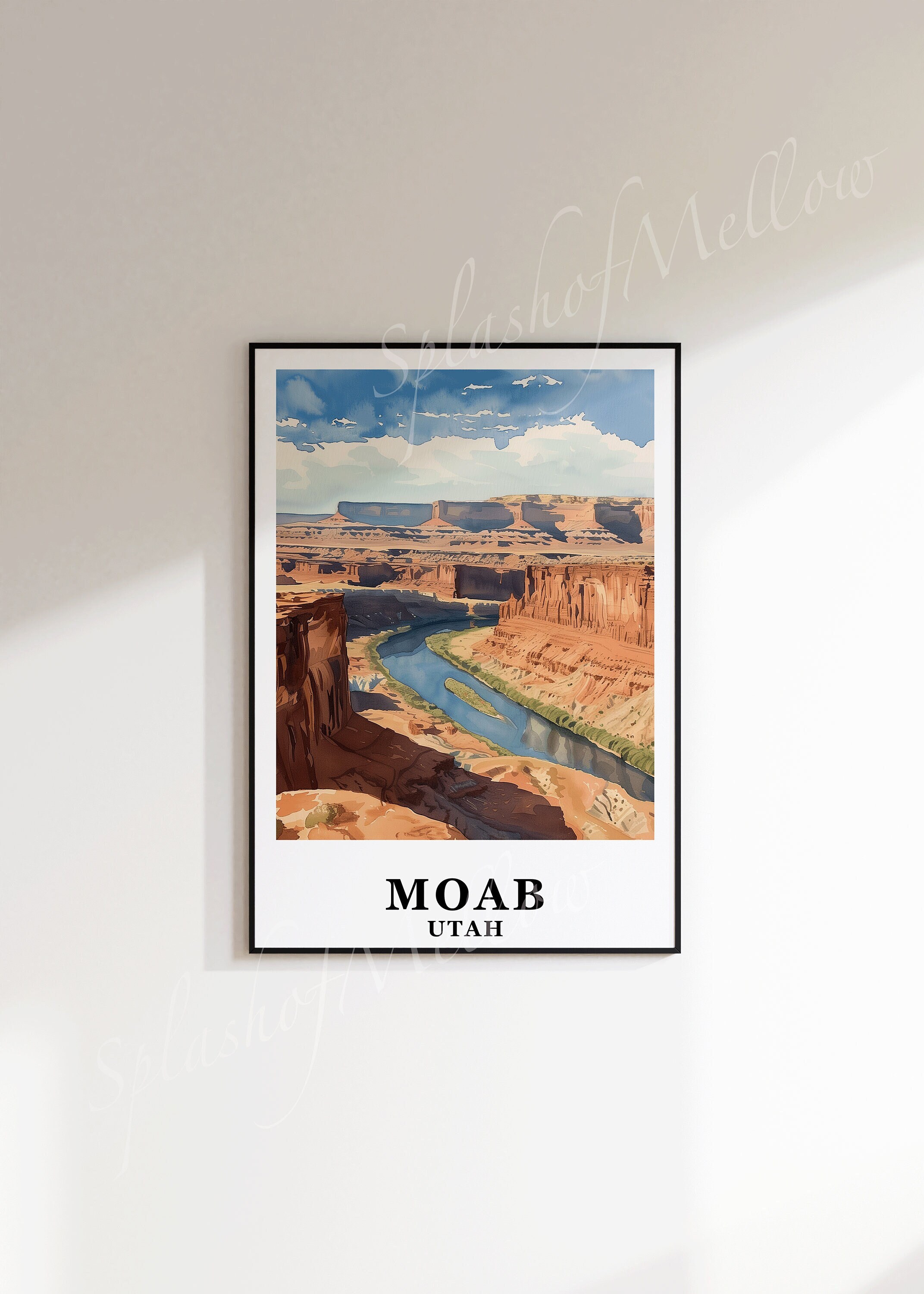 Moab Utah Digital Poster - Off-road Trails Digital Posters - Digital ...
