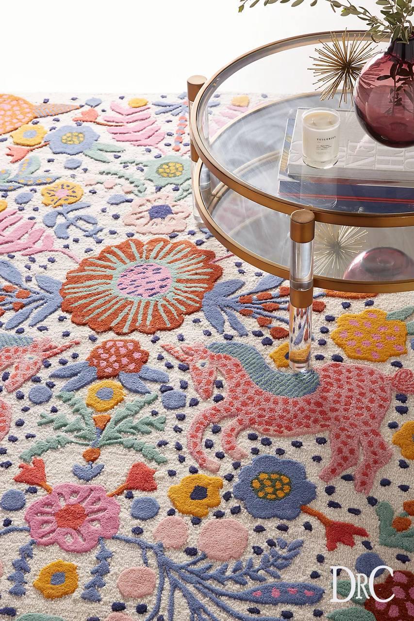 Hand-tufted Carpet 100% Wool Area Rug for Bedroom, Living Room ...