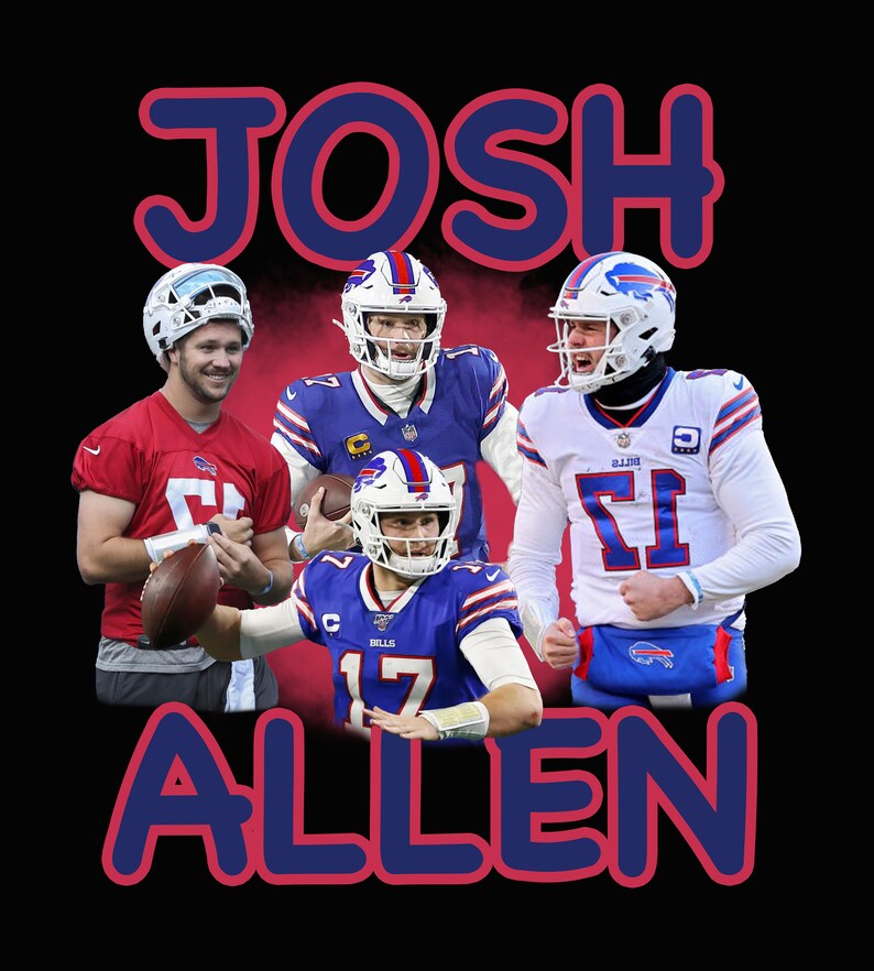 Josh Allen PNG, Shirt Design PNG Tee SVG Shirt Vector Shirts Png ...