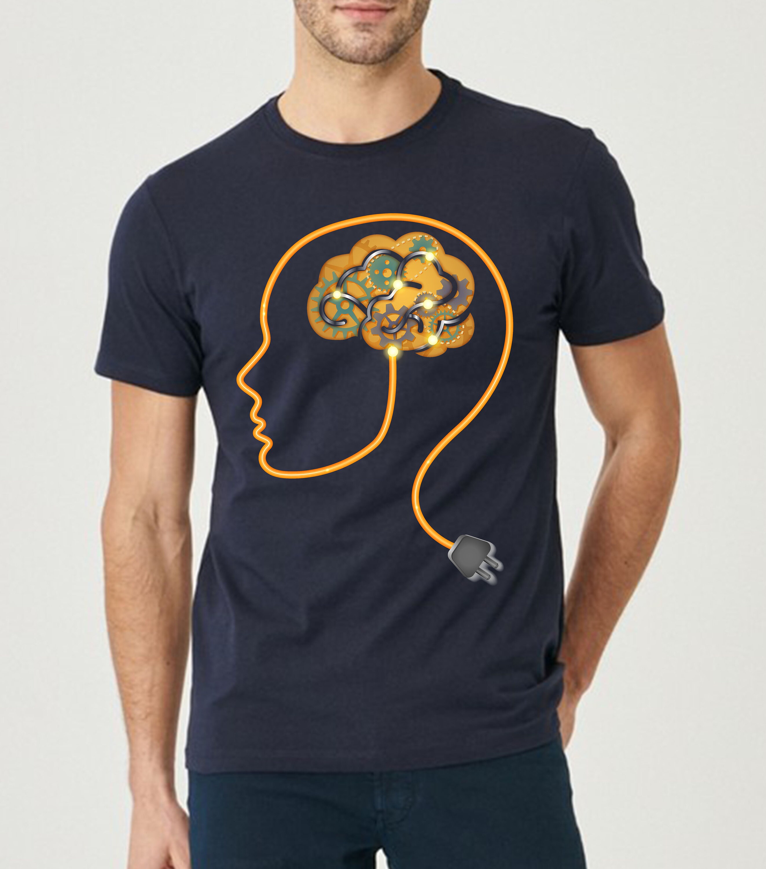 Blugged in Brain Png Brain Clipart, Brain Files for Cricut, Brain Cut ...