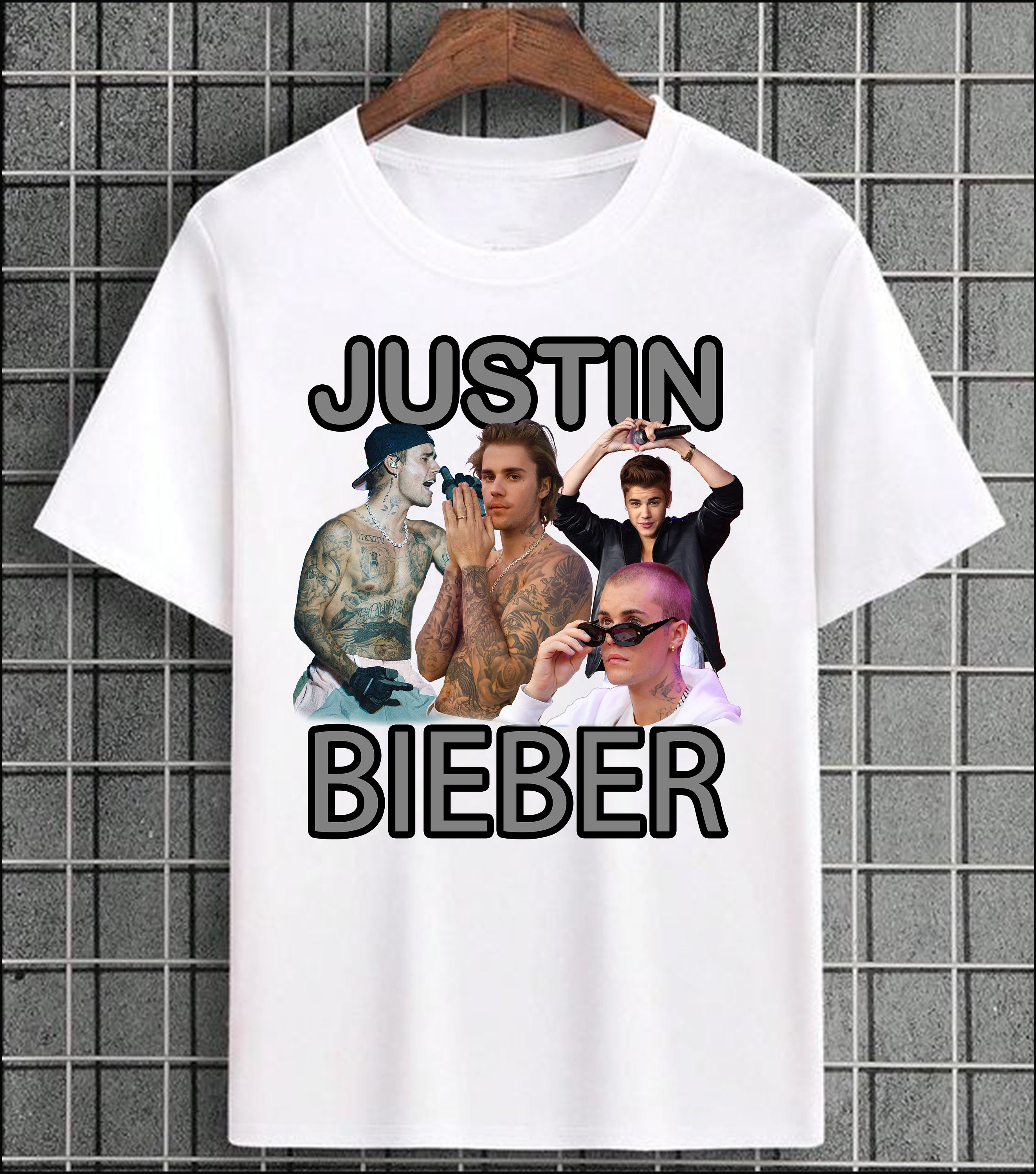 JUSTIN BIEBER T Shirt Design. PNG Digital I, R&B, Pop, Rap, Retro, 90s ...