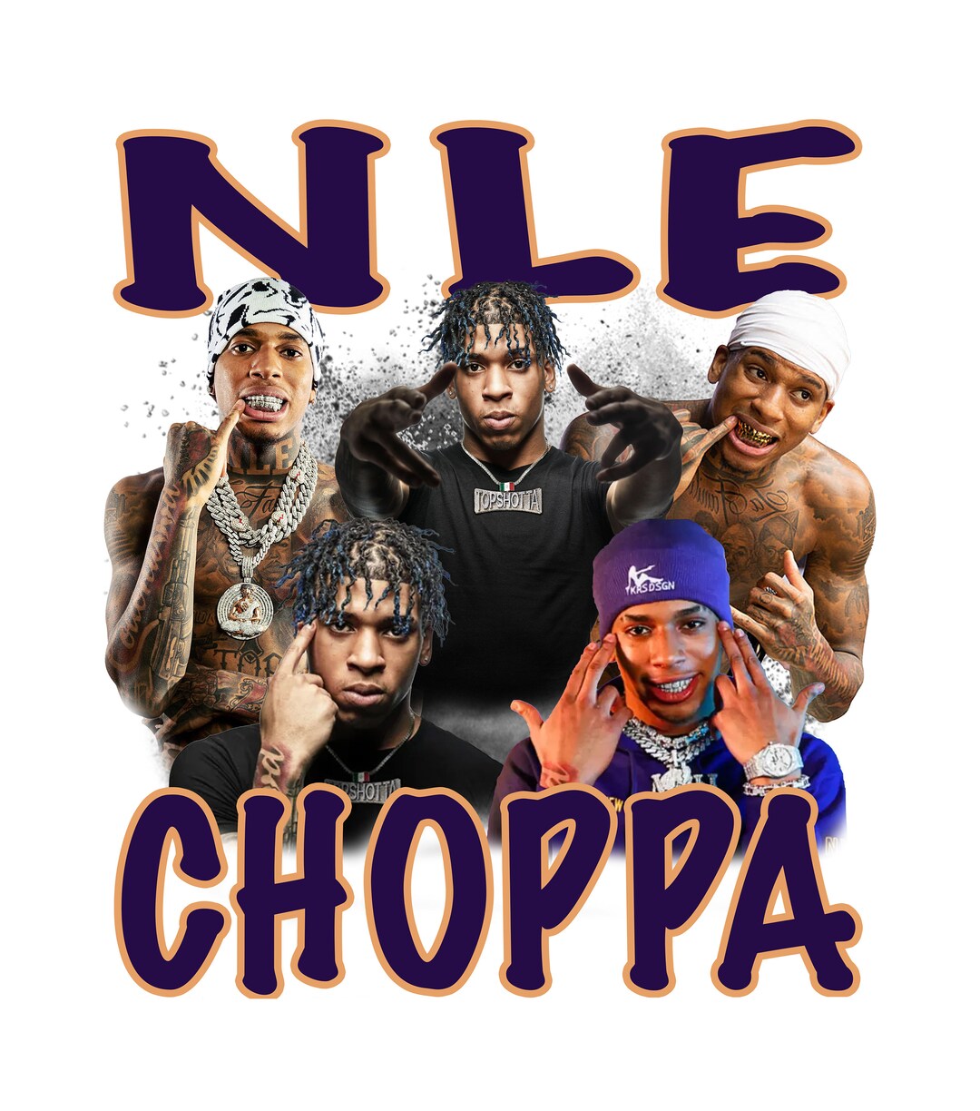 Nle Choppa Png , Ready to Print, Printable Design, Hiphop Artist, 90s ...