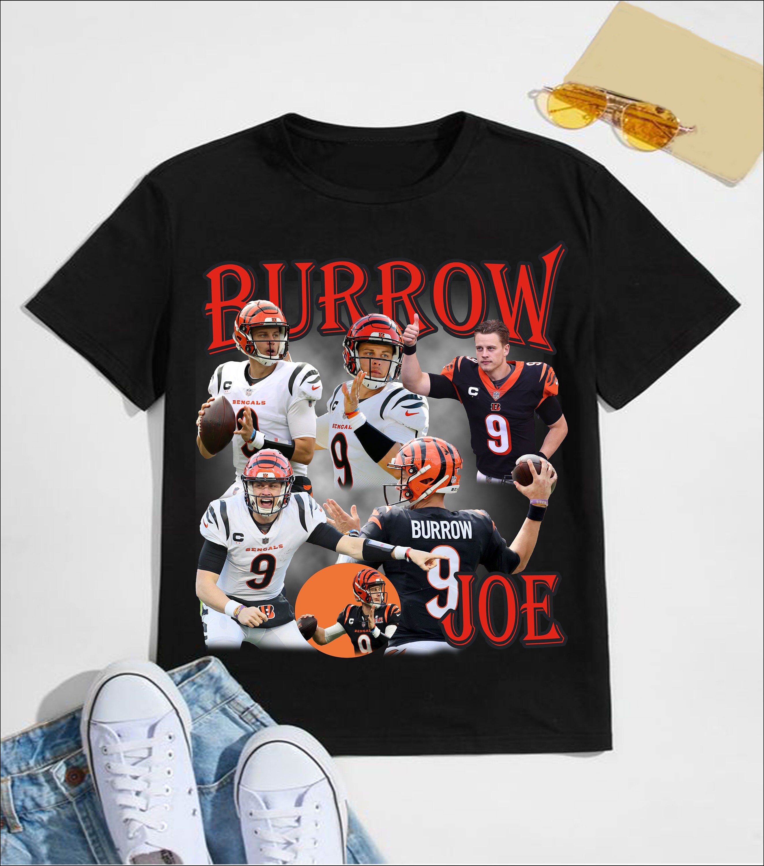 Joe Burrow T Shirt Design PNG Instant Download 300 Dpi - Etsy