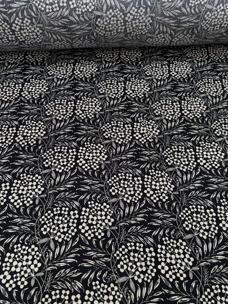 Boucle Print Viscose Fabric by the Meter | 100% Lightweight Soft Rayon ...