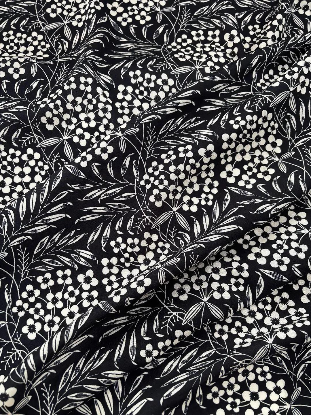 Boucle Print Viscose Fabric by the Meter | 100% Lightweight Soft Rayon ...