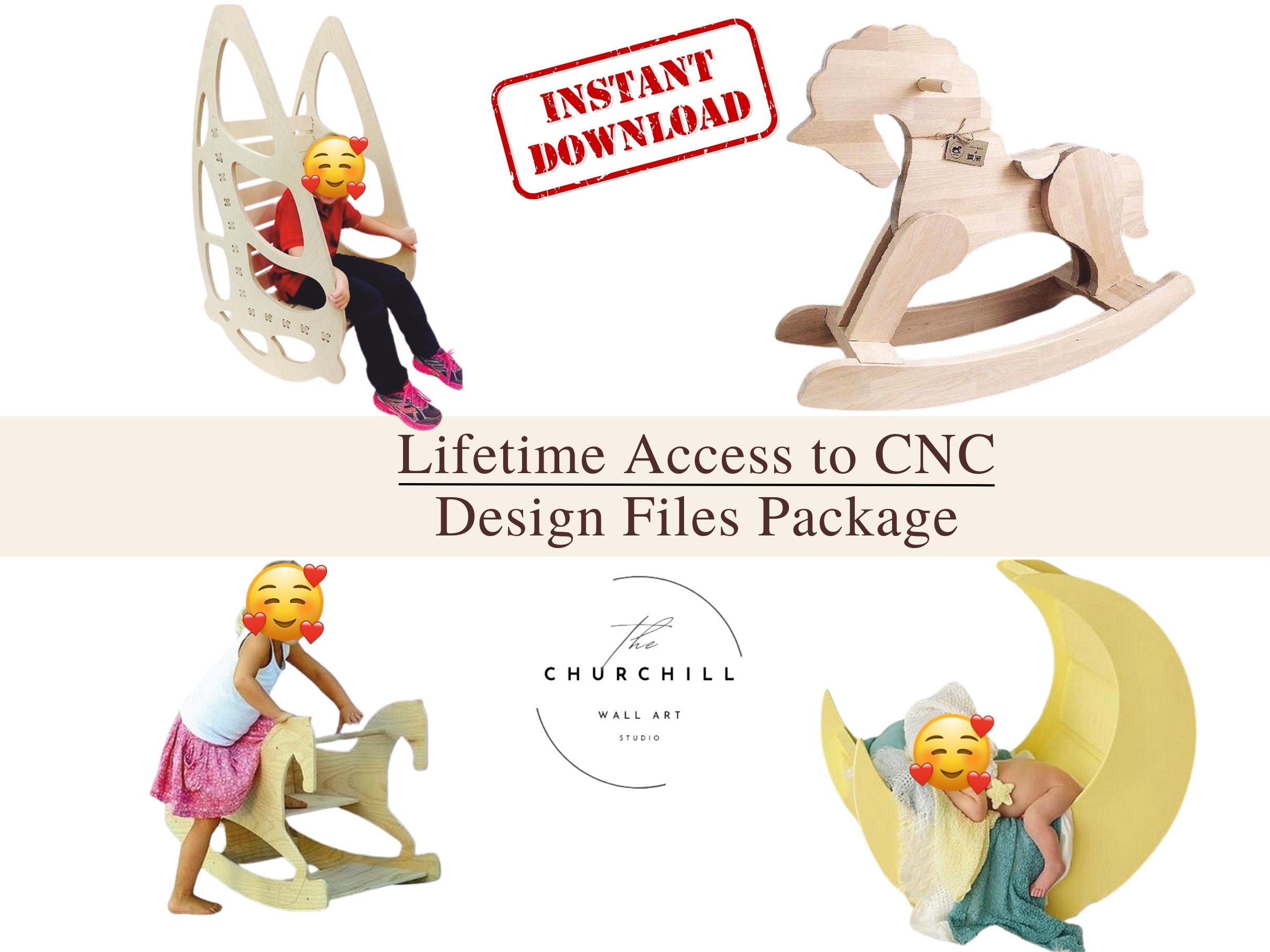 Rocking Chirs, 14 Model Laser Cut Bundle | CNC Design Files,svg,cdr,dxf ...