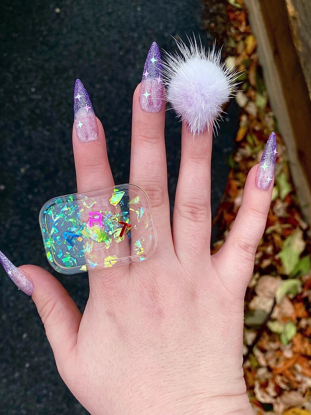 Art Paint Palette Ring, for Painters, Nail Artists, Minature Painters ...