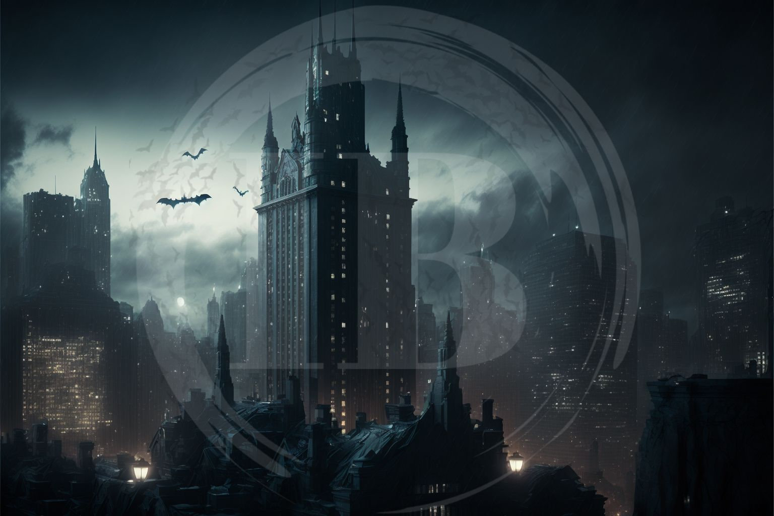 Gotham City Wayne Tower Alternative Gothic Style - Etsy