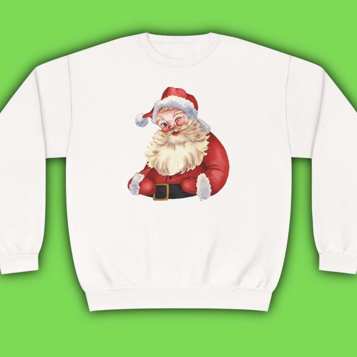 Vintage Santa Sweater Christmas Sweater Vintage Christmas - Etsy