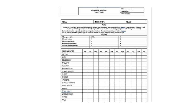 30 + Safety Inspection Registers - Etsy