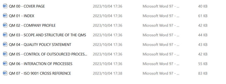 ISO 9001 QMS Template Pack: Quality Management System (ready to Use) - Etsy