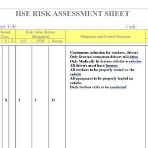 Risk Assessment Templates: Customizable Safety Procedures (4) - Etsy