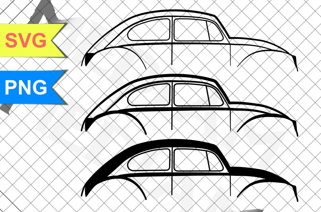 Volkswagen Beetle SVG, Beetle PNG, Vintage Beetle Car Download, - Etsy