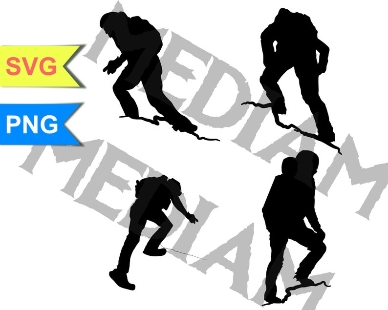 Hiker Svg Climbing Silhouette Svg Mountaineering SVG - Etsy