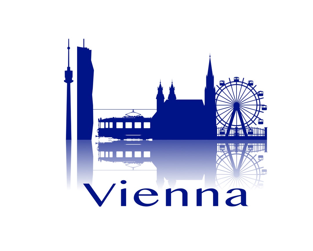 VIENNA Vienna SVG Vector Tram Dctower Ferris Wheel - Etsy