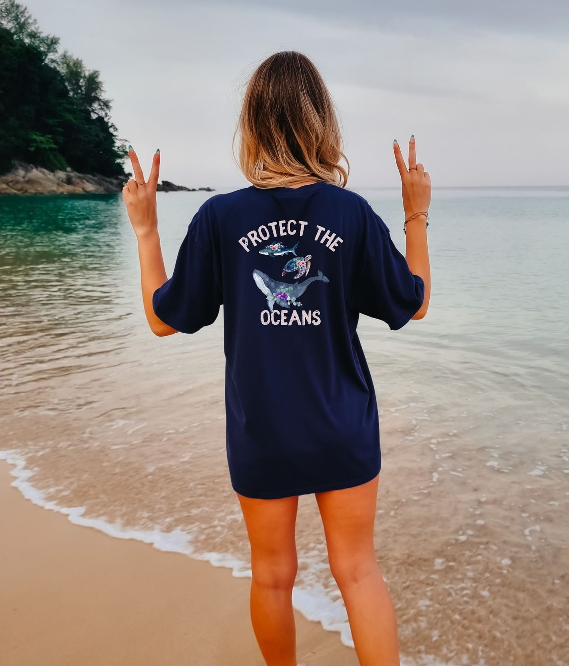 Save the Ocean Shirt Protect Our Oceans Tshirt Respect the Local Sharks ...