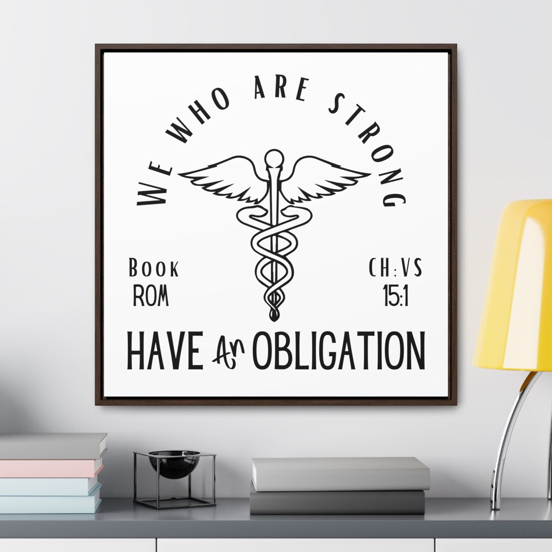 Framed Scripture Canvas Art Bible Verse Art Unique Nursing Gift PA Gift ...