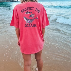 Save the Ocean Shirt Protect Our Oceans Tshirt Respect the Local Sharks ...