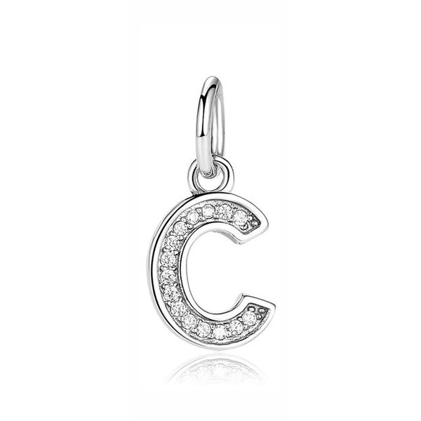 Initial C Charm - Etsy