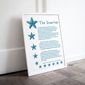 The Starfish Story Digital Poster Download - Etsy