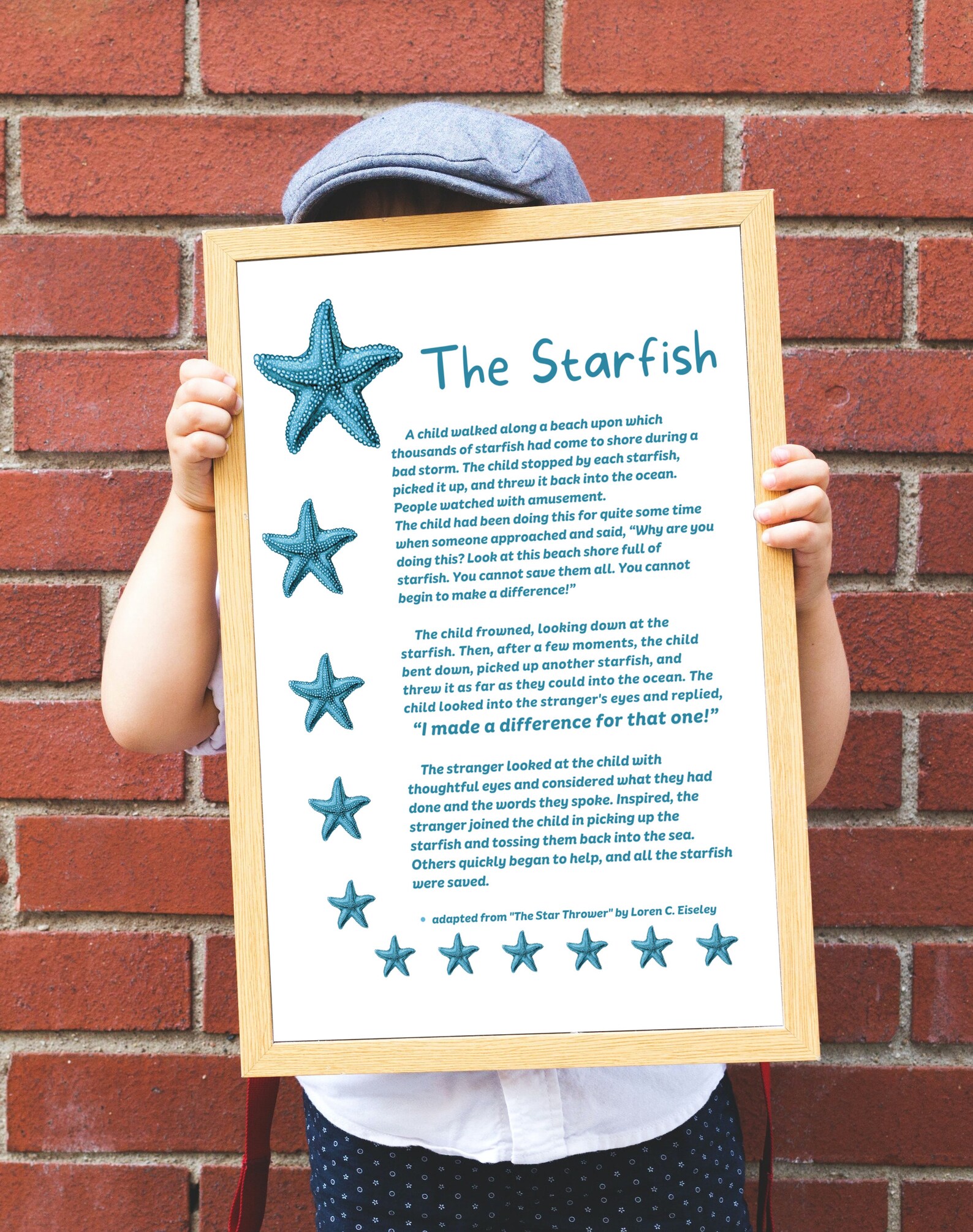 The Starfish Story Digital Poster Download - Etsy