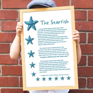 The Starfish Story Digital Poster Download - Etsy